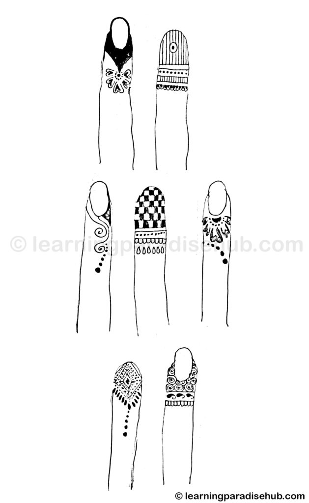 simple finger mehndi designs - Mehndi Designs